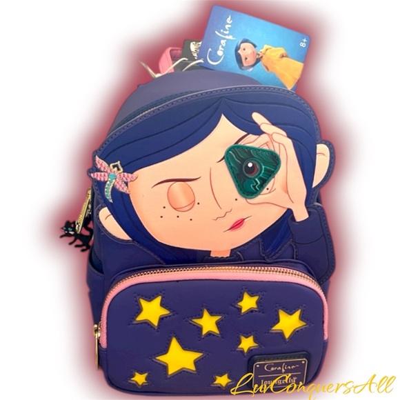 Loungefly | Bags | Loungefly Laika Coraline Seeing Stone Figural Mini ...
